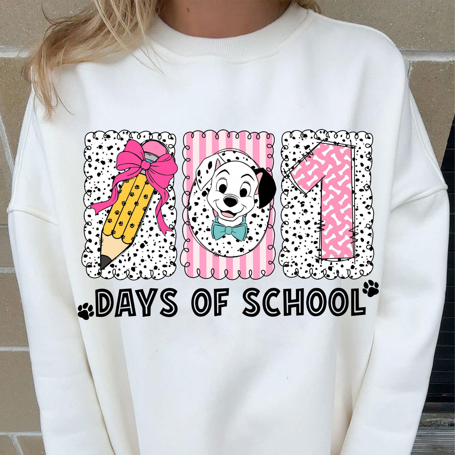Dalmatian 101 Days of School PNG, Back to School Teacher Gift Design ...