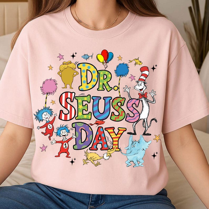 Dr Seuss Day PNG, Whimsical Book Character PNG, Teacher Life, Read ...