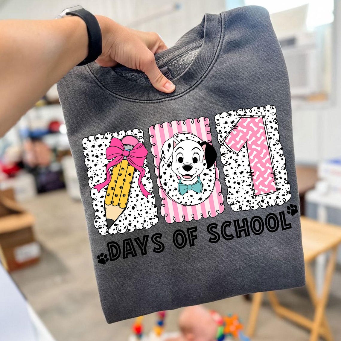 Dalmatian 101 Days of School PNG, Back to School Teacher Gift Design ...