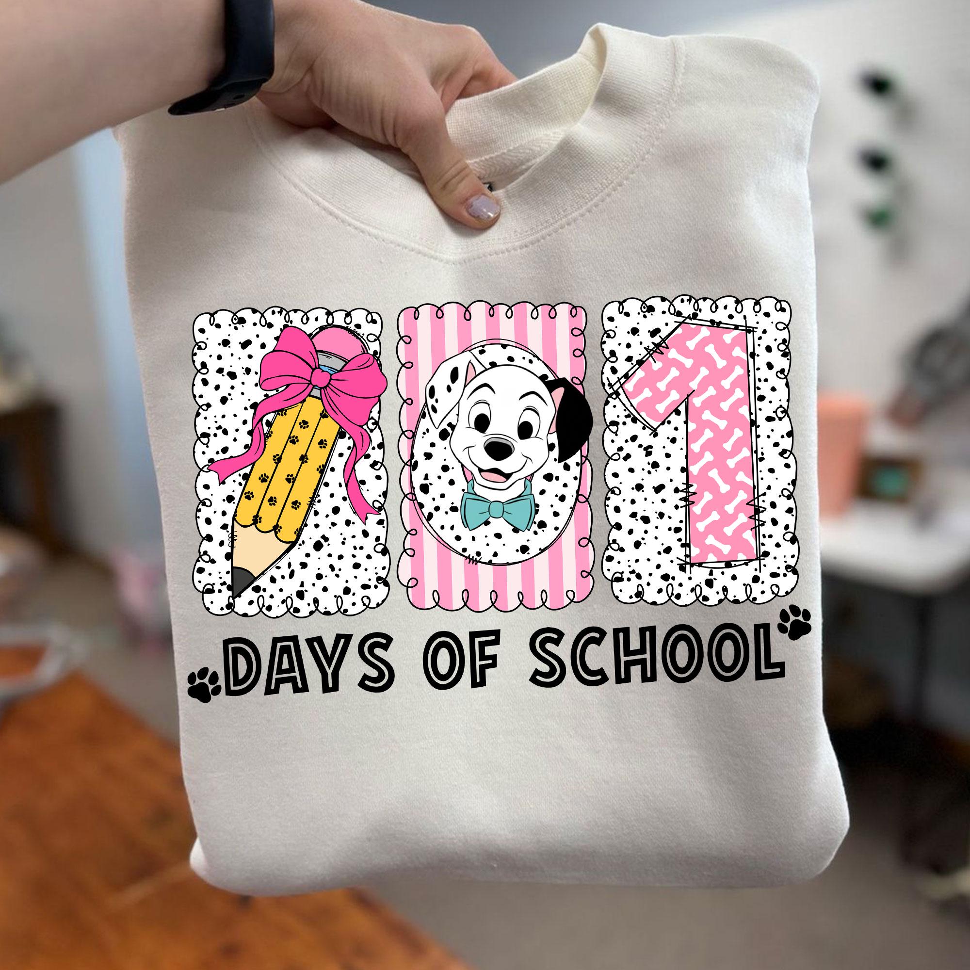 Dalmatian 101 Days of School PNG, Back to School Teacher Gift Design ...