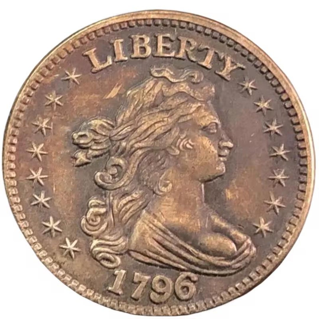 1796 US Draped Bust Dime – Antique-style Silver Plated Replica - Etsy