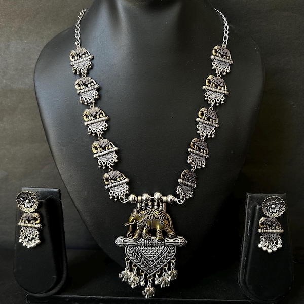Necklace Set Oxidized - Etsy