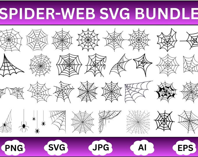Spider Web Svg - Etsy UK