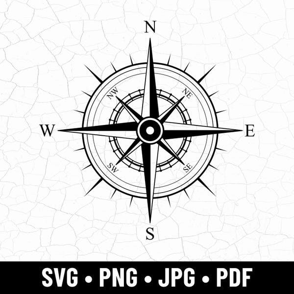 Compass Svg - Etsy
