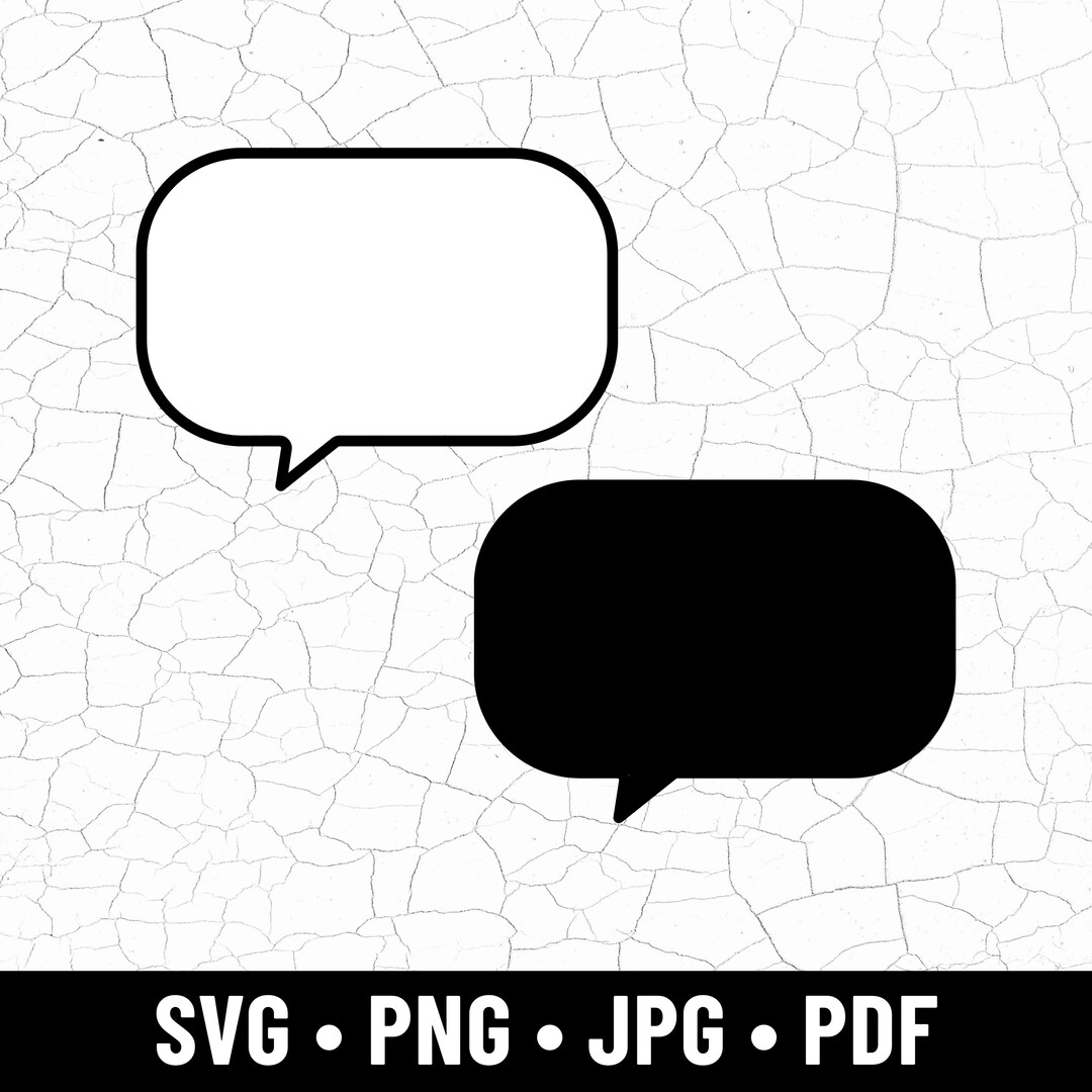 Speech Bubble SVG, Dialog Box Clipart, Bubble Frame Svg Cut Files for ...