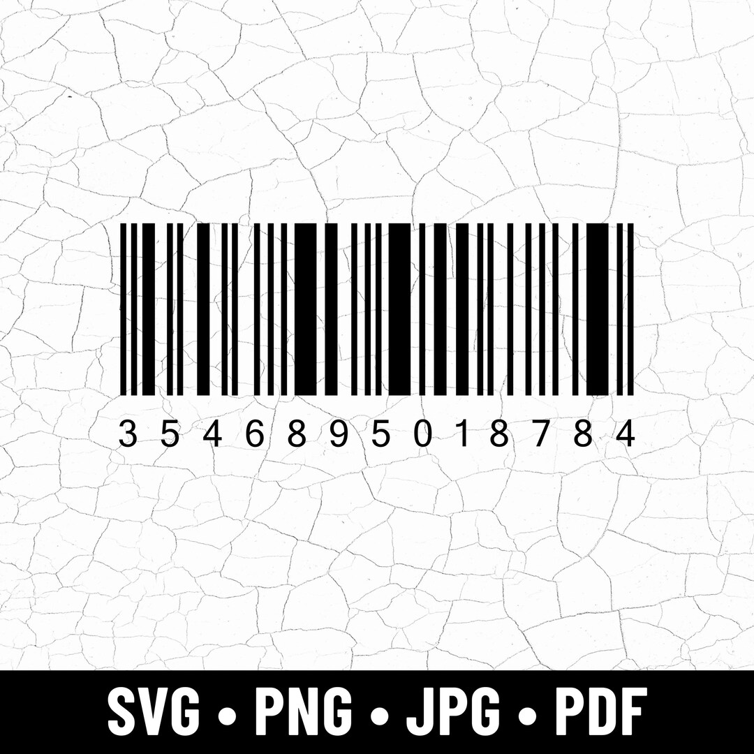 Barcode SVG, Bar Code Vector Files, Cricut Cut File, Customizable ...