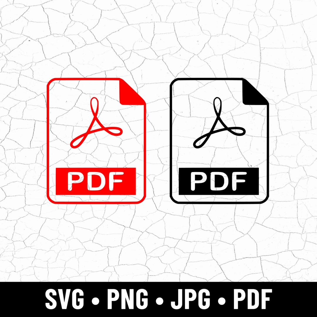 PDF SVG, PDF Logo Clipart, File Format Symbol, Pdf Icon Svg, Document ...
