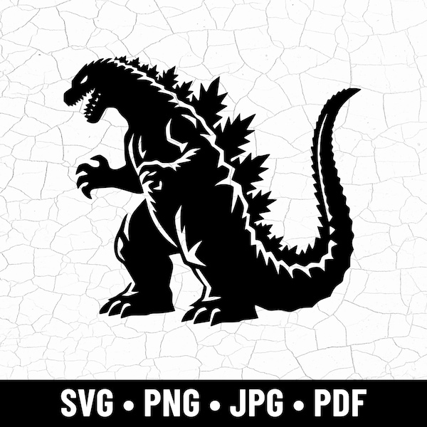 Godzilla Silhouette - Etsy