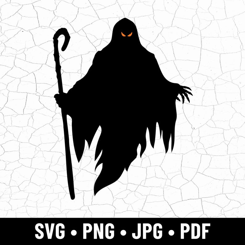 Ghost SVG, Halloween Svg, Scary Ghost Vector, Clipart Instant Download ...