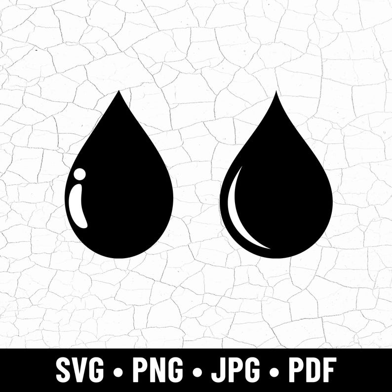 Water Drop SVG, Water Droplet Svg, Raindrop Svg, Rain Drops Clipart ...