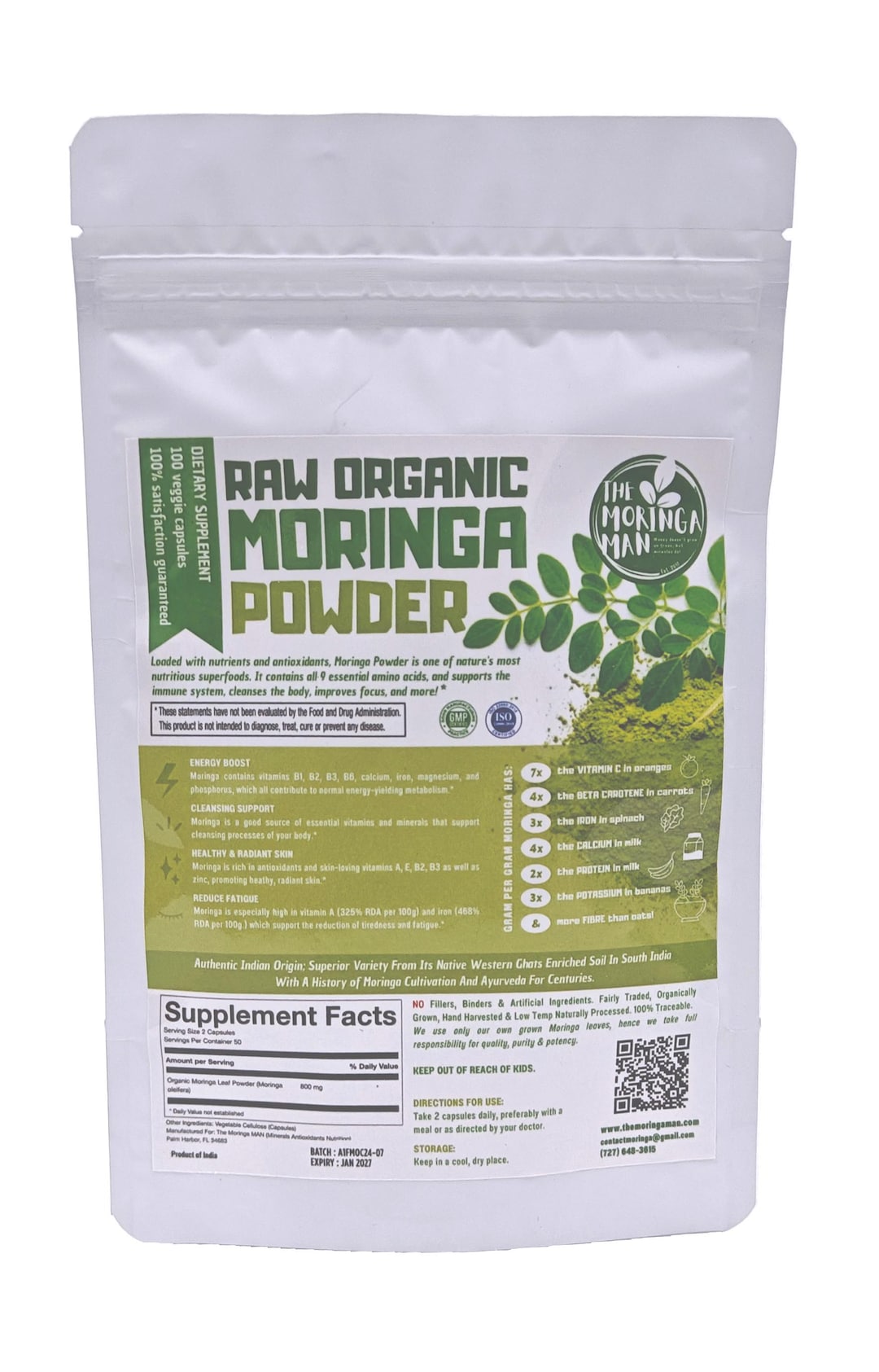 World's Best Moringa Capsules - 1 Month Supply - Etsy
