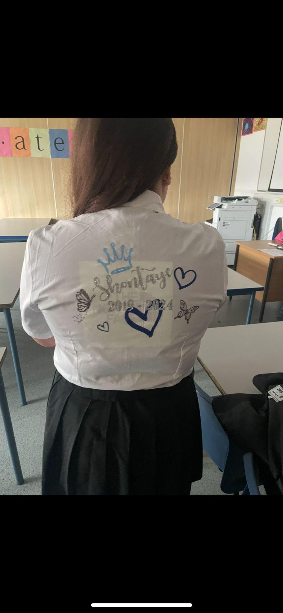 Custom Personalised School Leavers Shirt Blouse | Class of 2026 ...