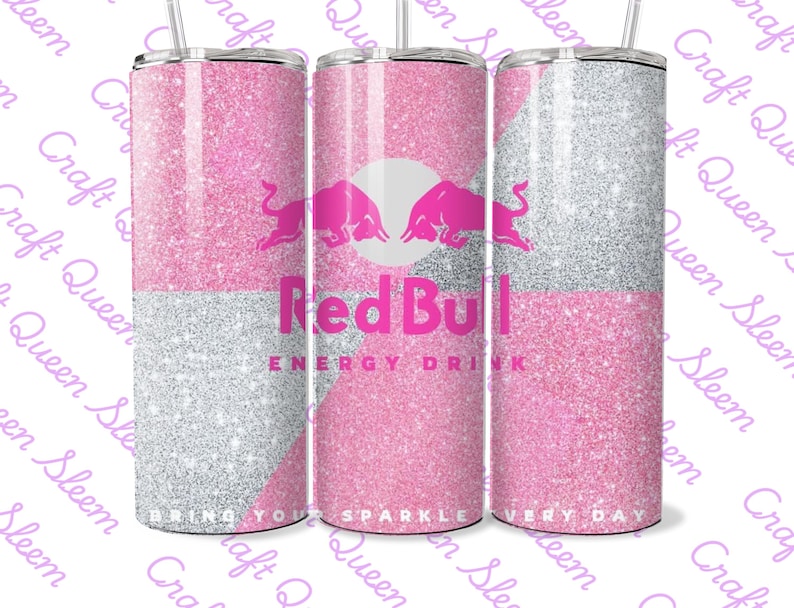 Red Bull Energy Drink Tumbler 20oz | Energy Drink Inspired Skinny ...