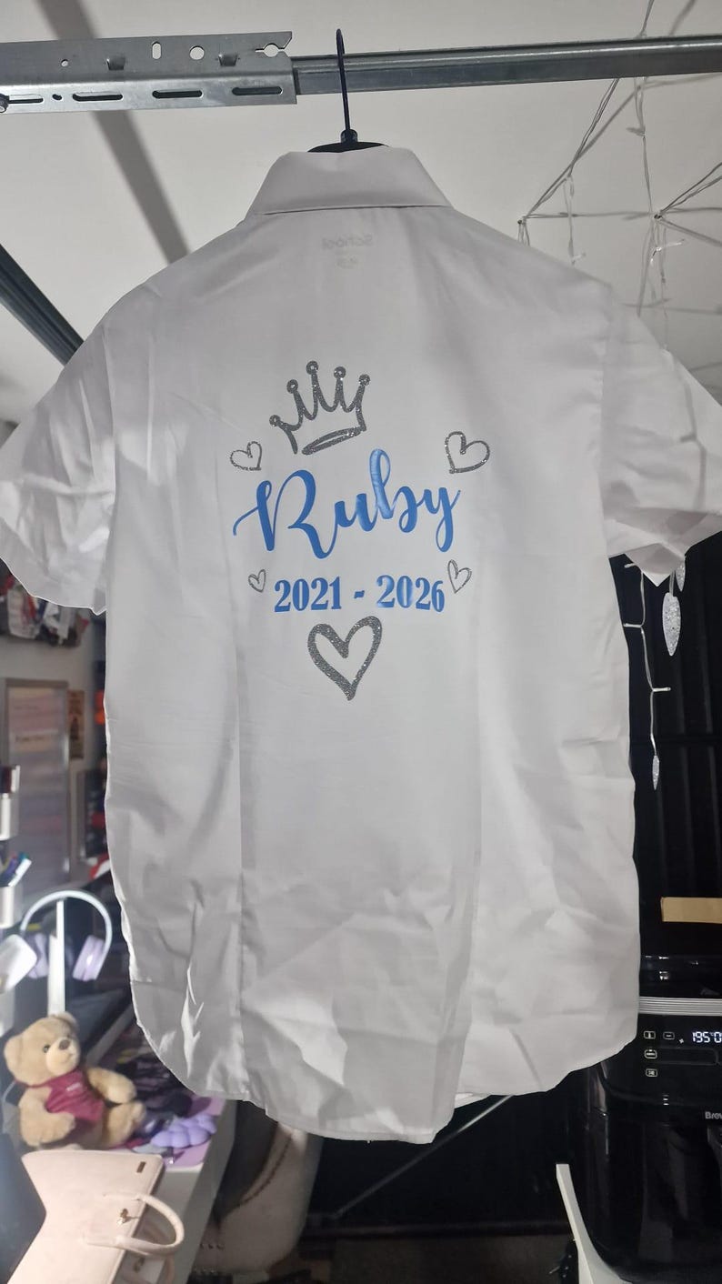 Custom Personalised School Leavers Shirt Blouse | Class of 2026 ...