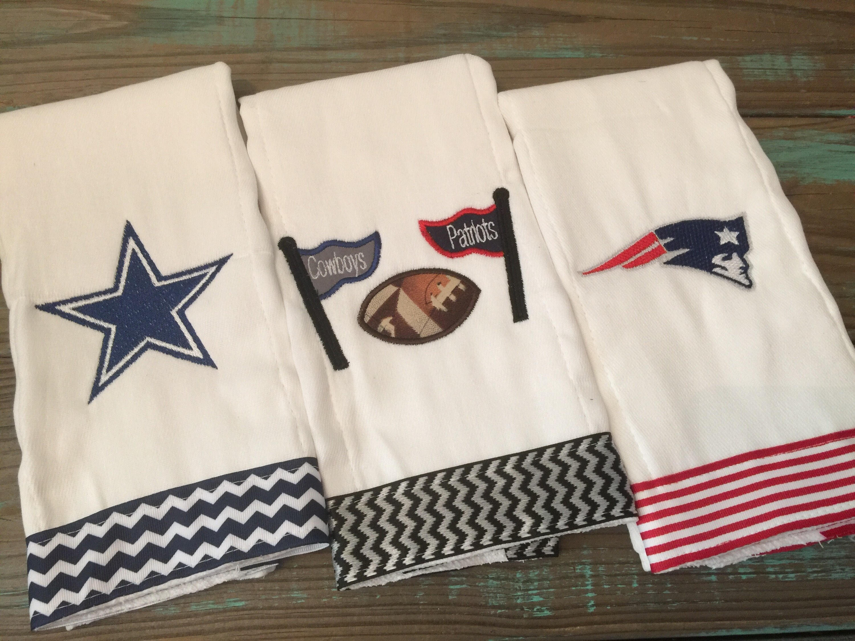 Personalized Burp Cloths, House Divided, NFL, NBA, Hockey, MLB - Etsy