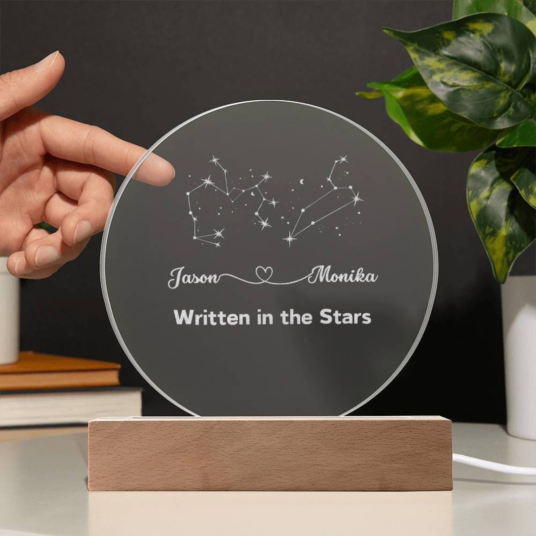 Written in the Stars Custom Astrological Acrylic Nightlight ...