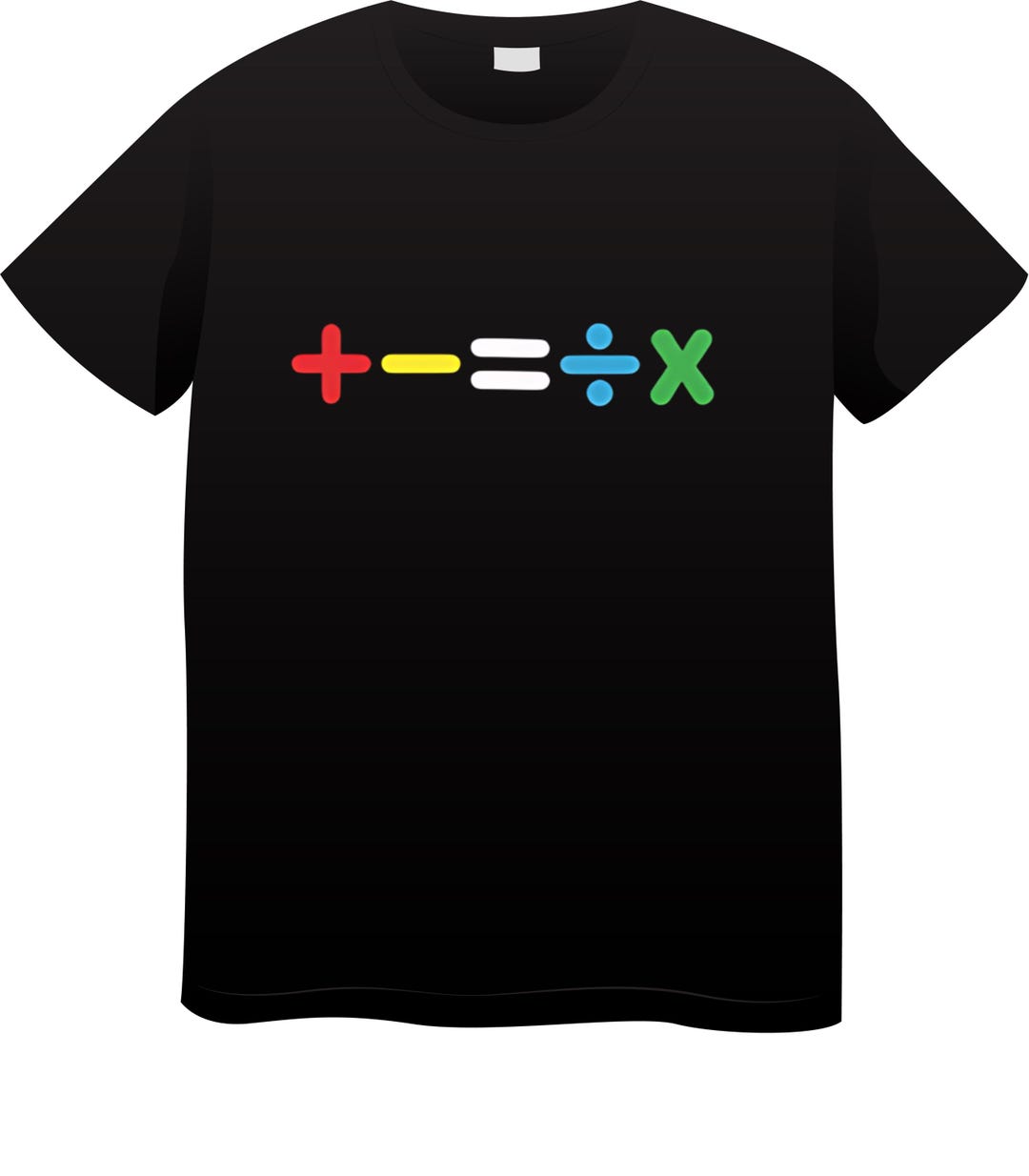 Minimalist Math Symbols T-shirt, Funny Teacher Tee, Colorful Math Shirt ...