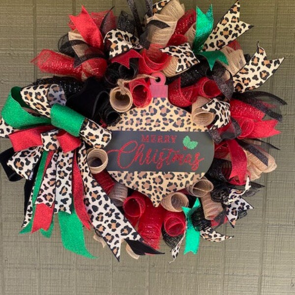 Leopard Print Wreath - Etsy
