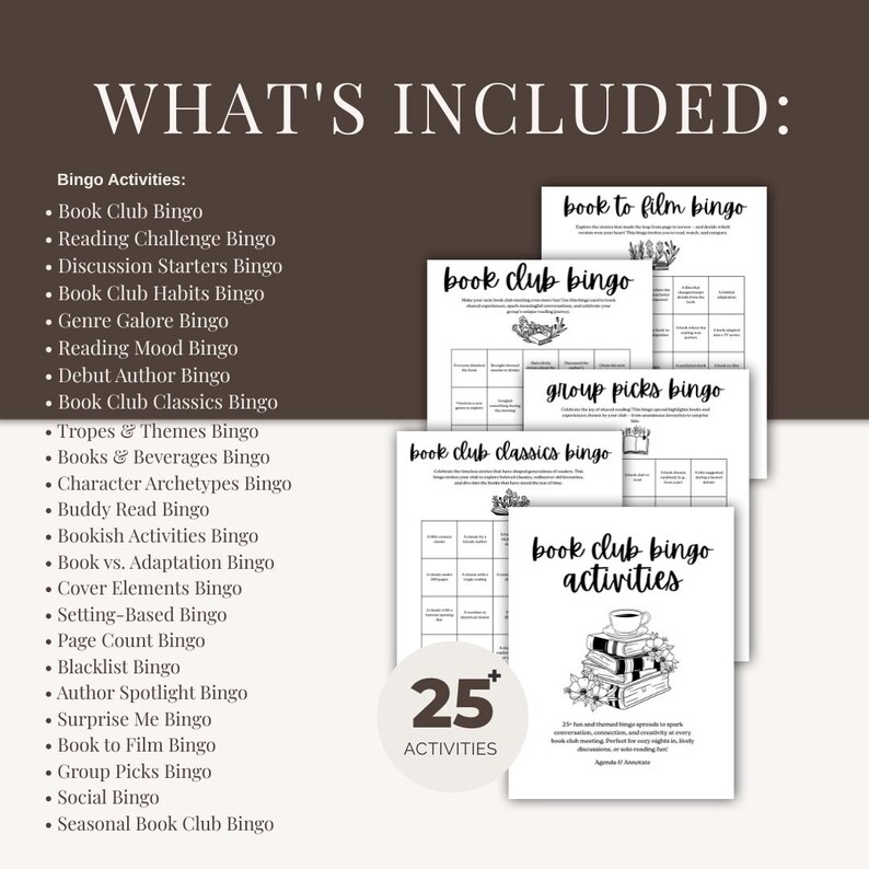 Book Club Bingo Printable | 25+ Canva Editable Reading Bingo Sheets ...