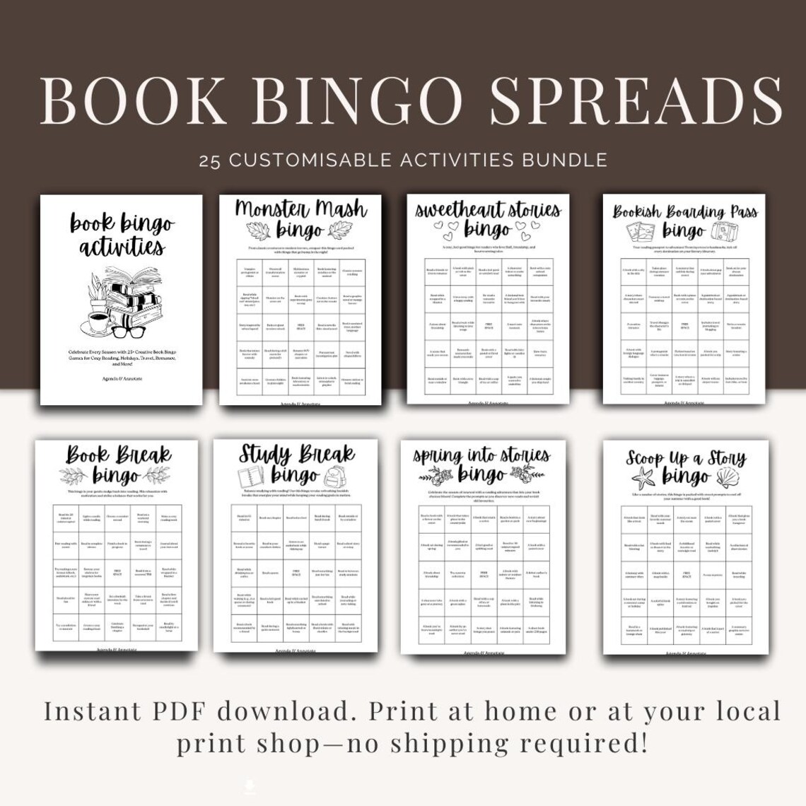 Editable Bookish Bingo Printable | 25+ Canva Templates | Reusable ...