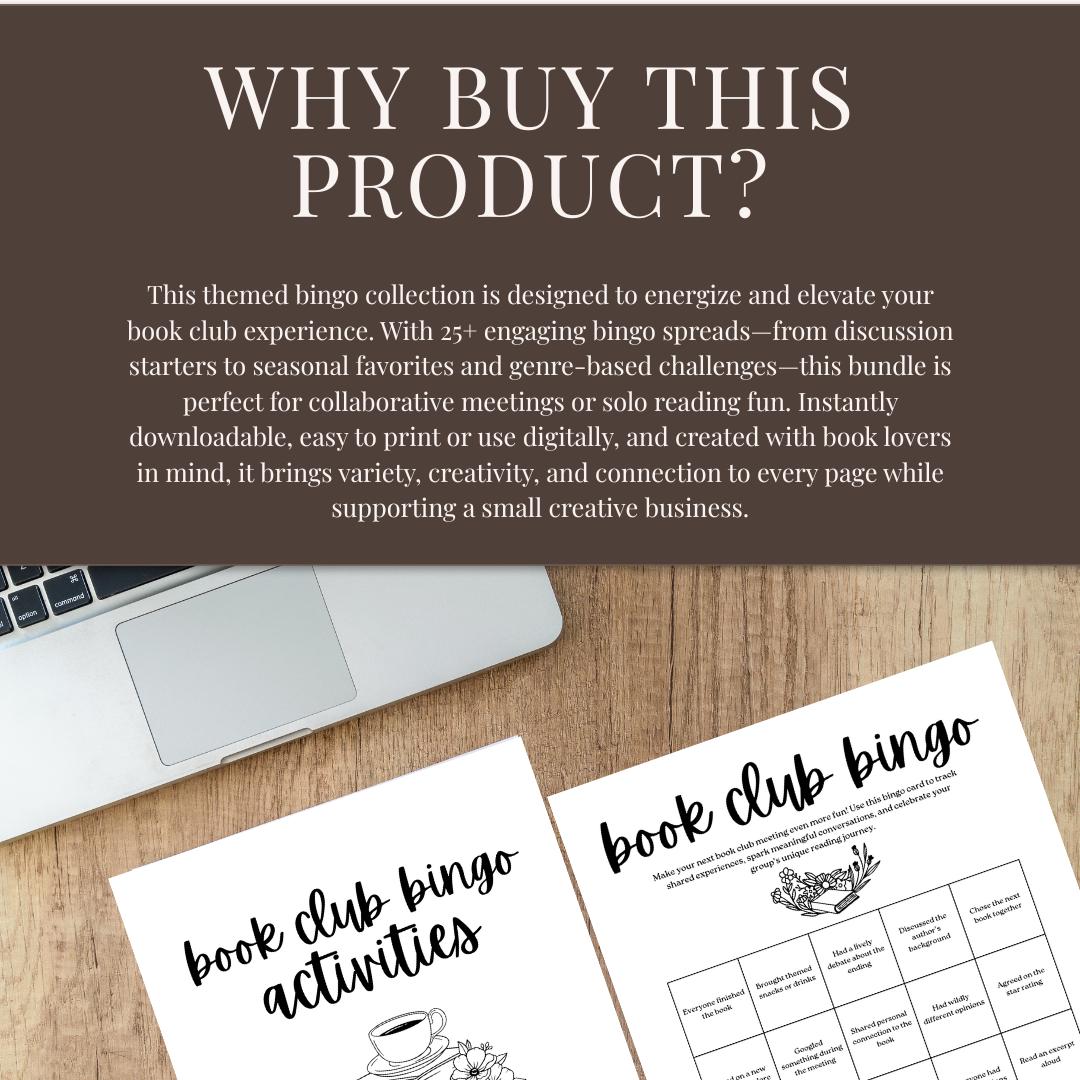 Book Club Bingo Printable | 25+ Canva Editable Reading Bingo Sheets ...