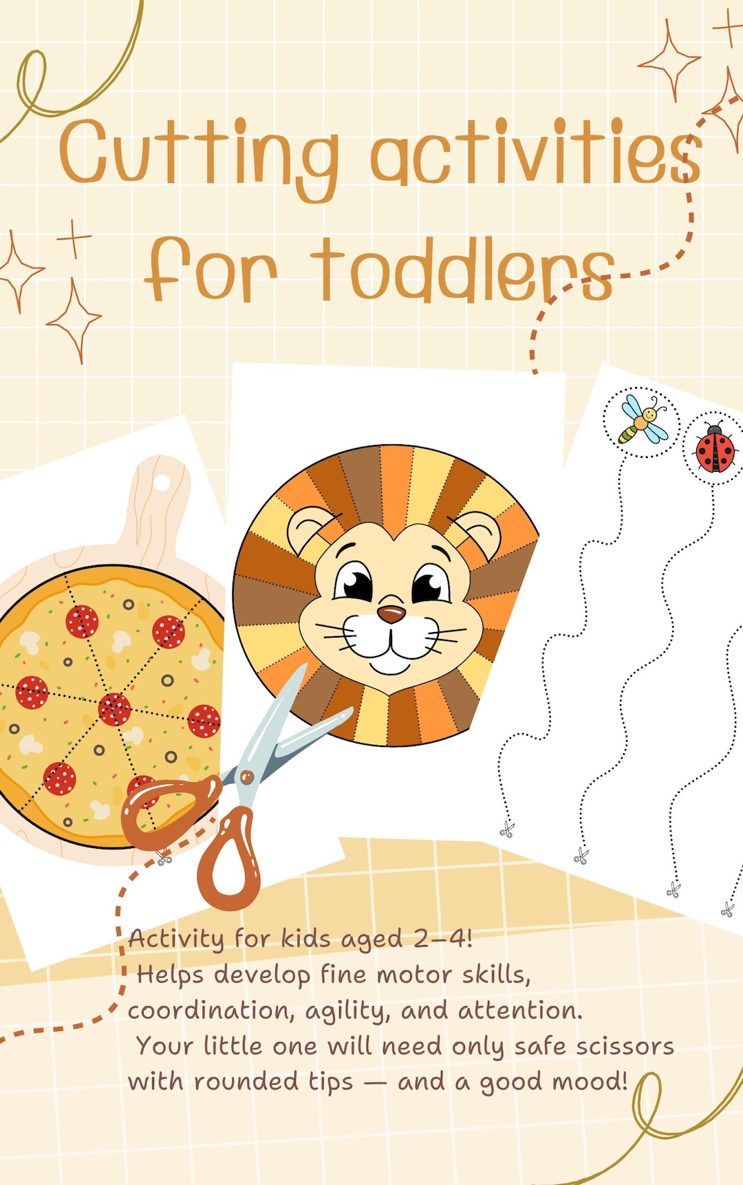 Printable Cutting Practice for Kids | Scissor Skills Worksheets | Fine ...