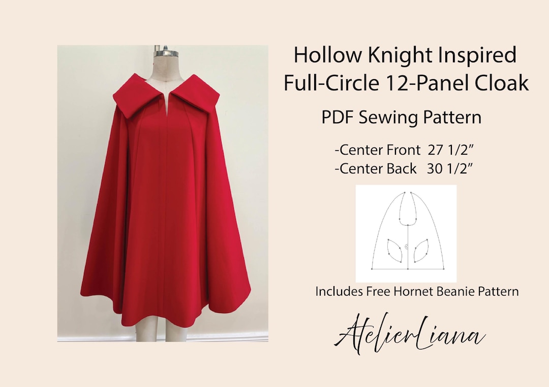 Hornet Cloak Sewing Pattern, Hollow Knight Inspired (PDF) - Etsy