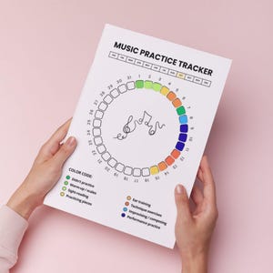 Music Tracker Printable Monthly Instrument Practice Log Daily Voice ...