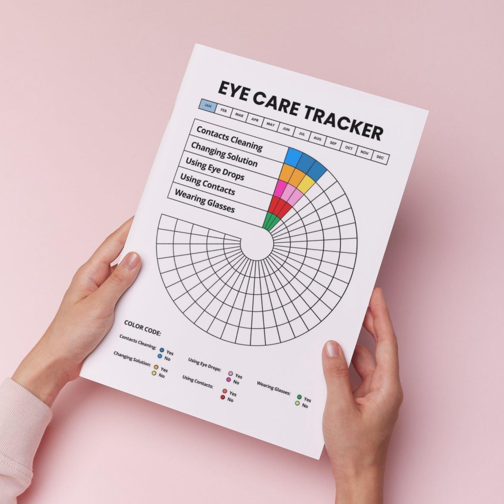 Eye Care Tracker Printable Contacts Tracker Eye Health Planner Vision ...
