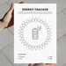 Energy Tracker Printable Daily Mood Log Productivity Journal Page ...