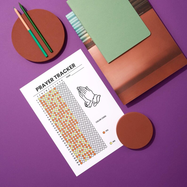 Prayer Tracker Yearly Printable Prayer Journal Page Daily Prayer Log ...