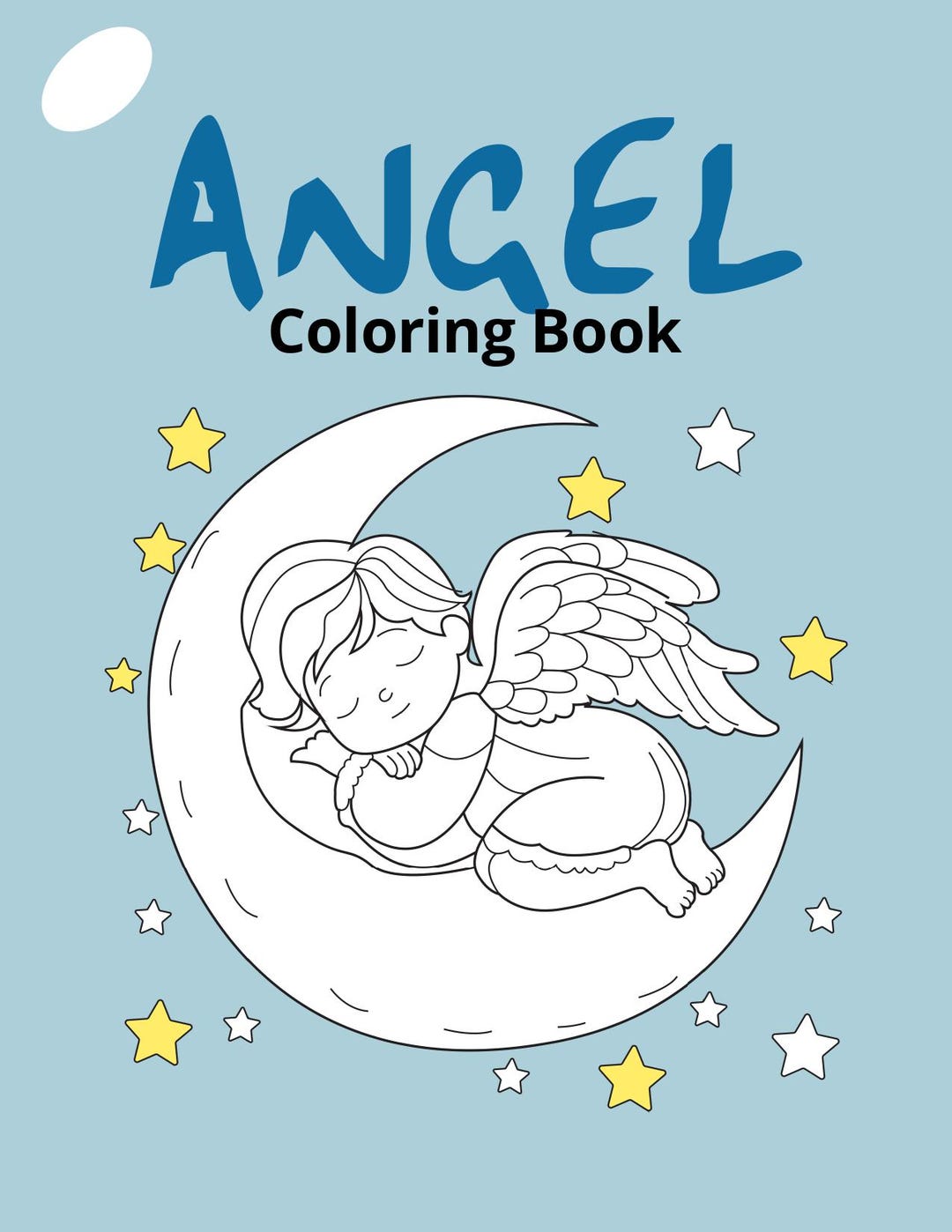 Angel Coloring Pages: 25 Printable Designs for Kids (PDF Download) - Etsy