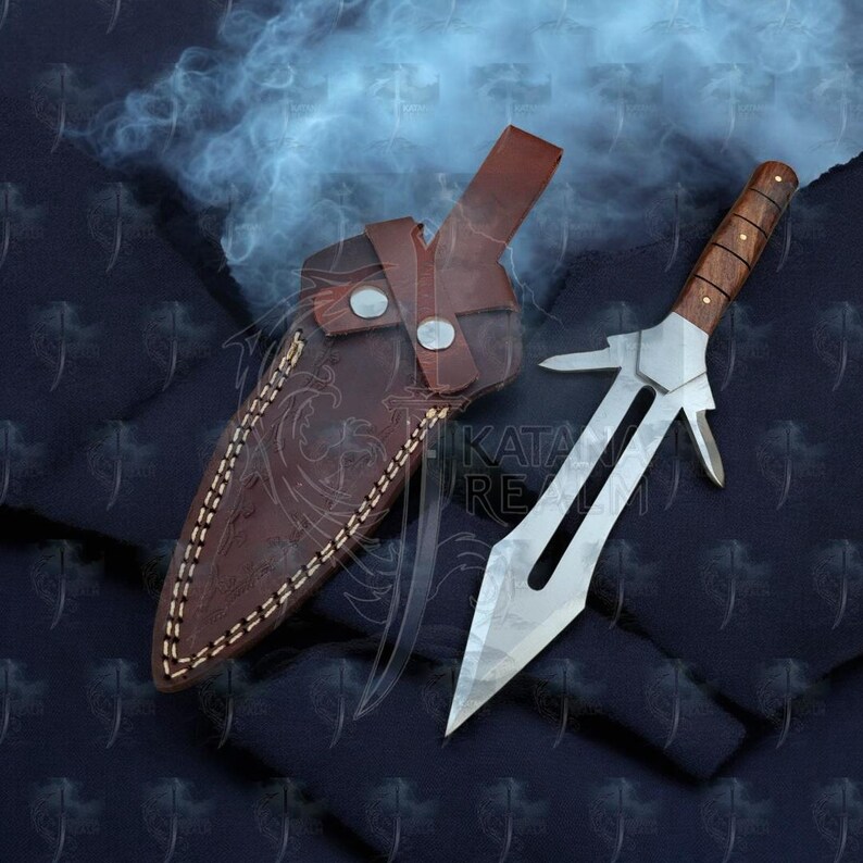 Klingon Dk'tahg Knife Prop With Leather Sheath – Sci-fi Collectible ...