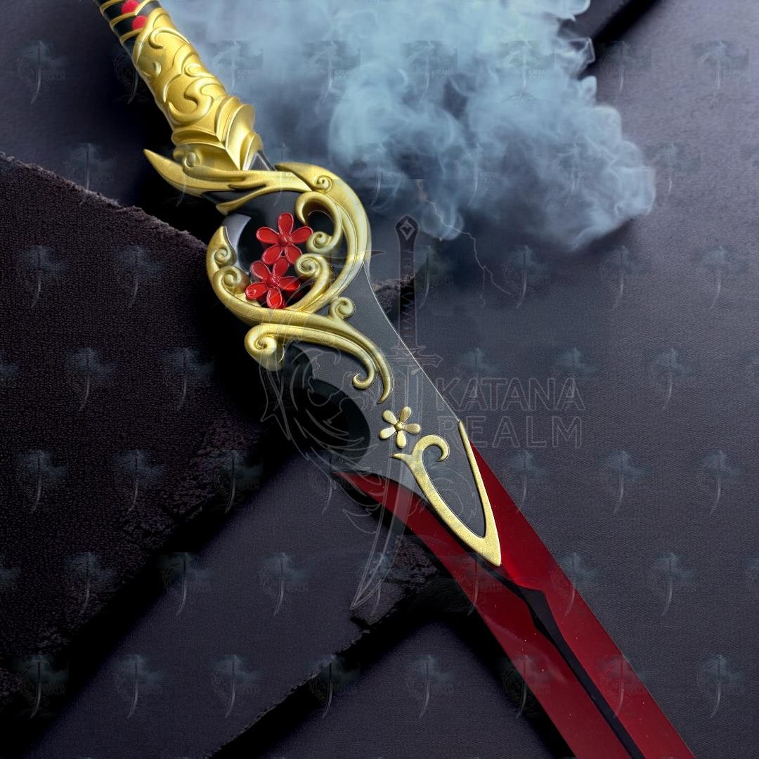 Demonic Plum Flower Sword Replica • Metal Solo Leveling ARISE Weapon ...