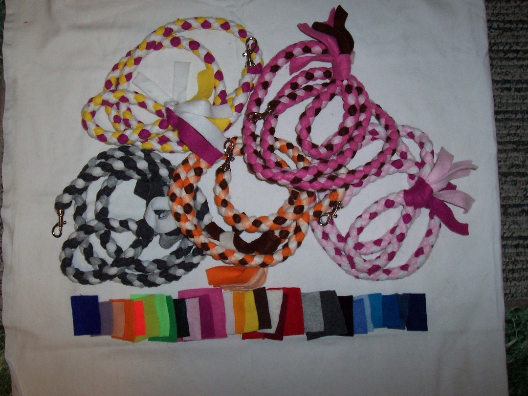 Braided Fleece Leash - Etsy