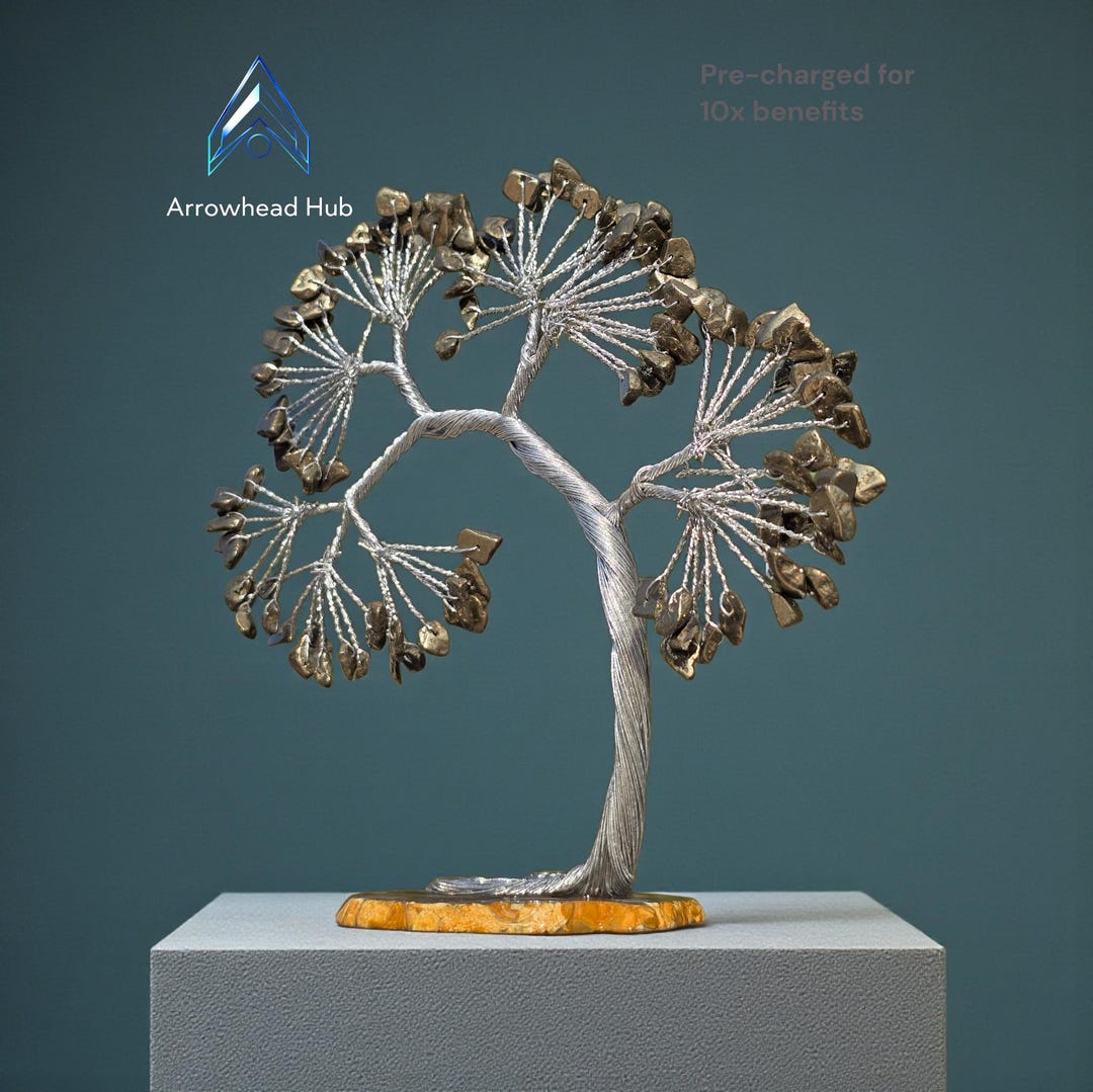 Pyrite Gemstone Tree, Often Referred to in Feng Shui and Crystal ...