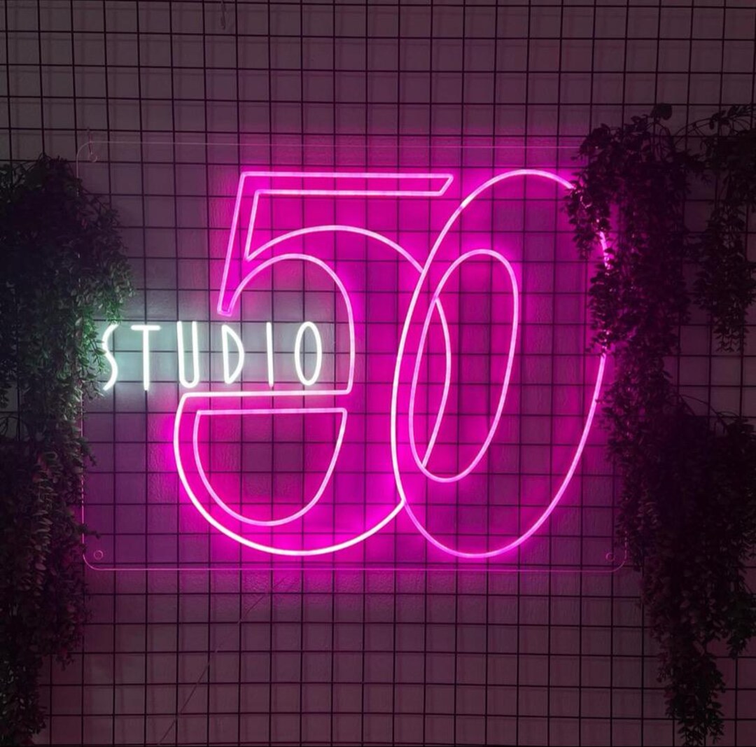 Studio 50 Neon Sign: Retro Disco Party Decor - Etsy