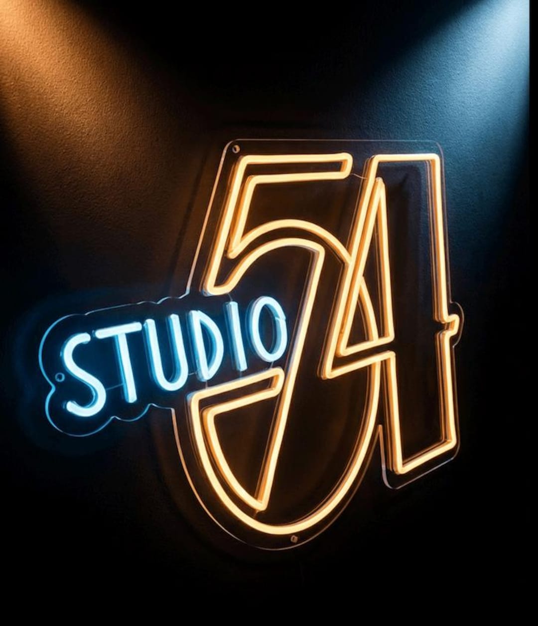 Studio 54 Neon Sign | Retro Disco LED Wall Art | 70s Club Decor ...