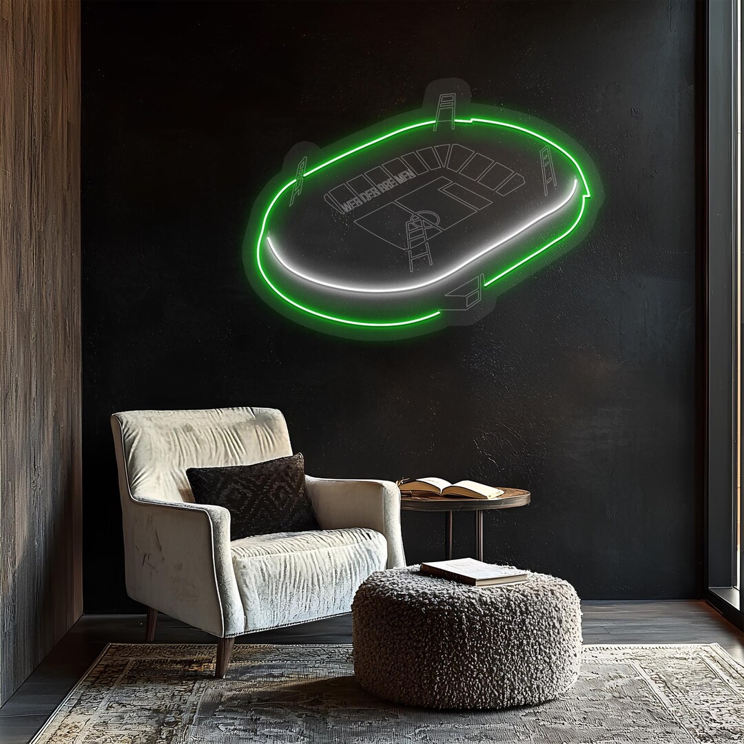 Borussia Park Stadium Neon Sign – German Soccer LED Wall Art – Custom ...