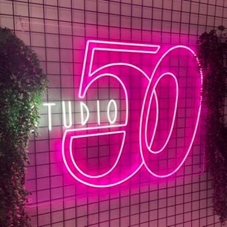 Studio 50 Neon Sign: Retro Disco Party Decor - Etsy