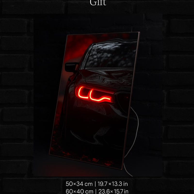 Led Sports Car Sign - Etsy