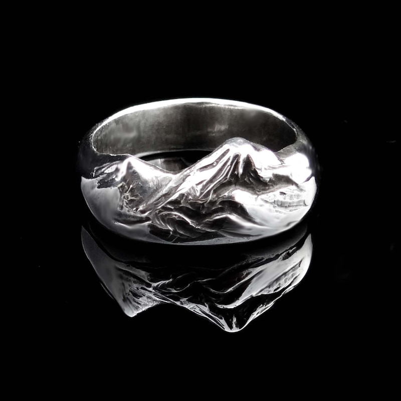 Silver Mens Ring Estate - Etsy UK