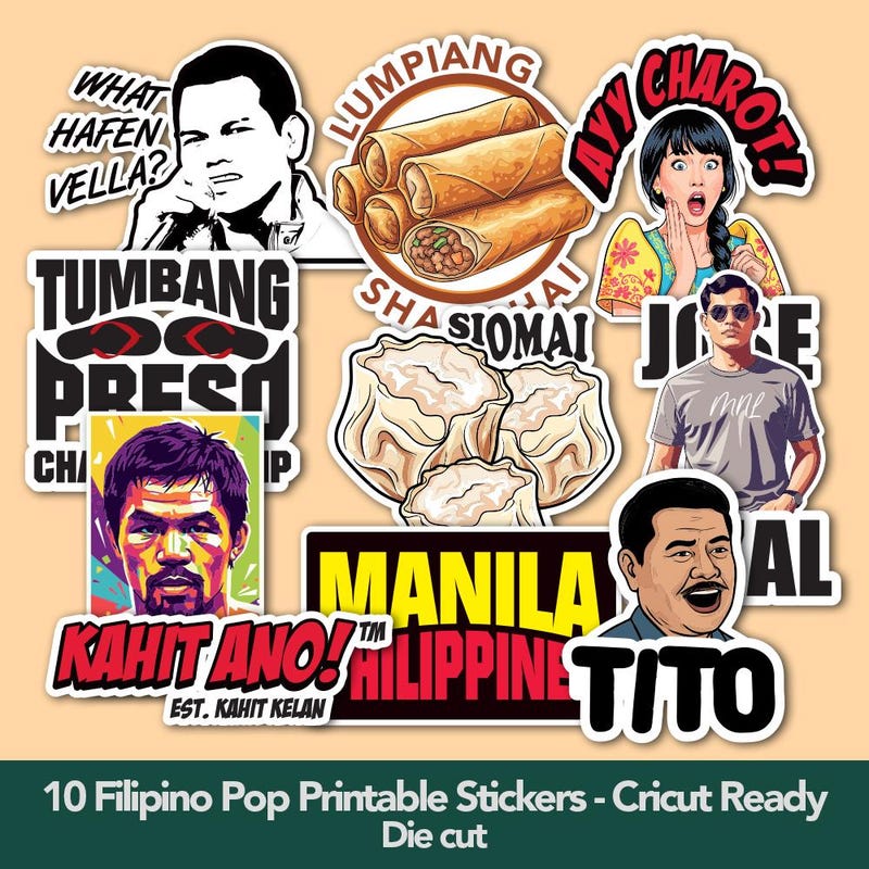 Filipino Stickers - Etsy