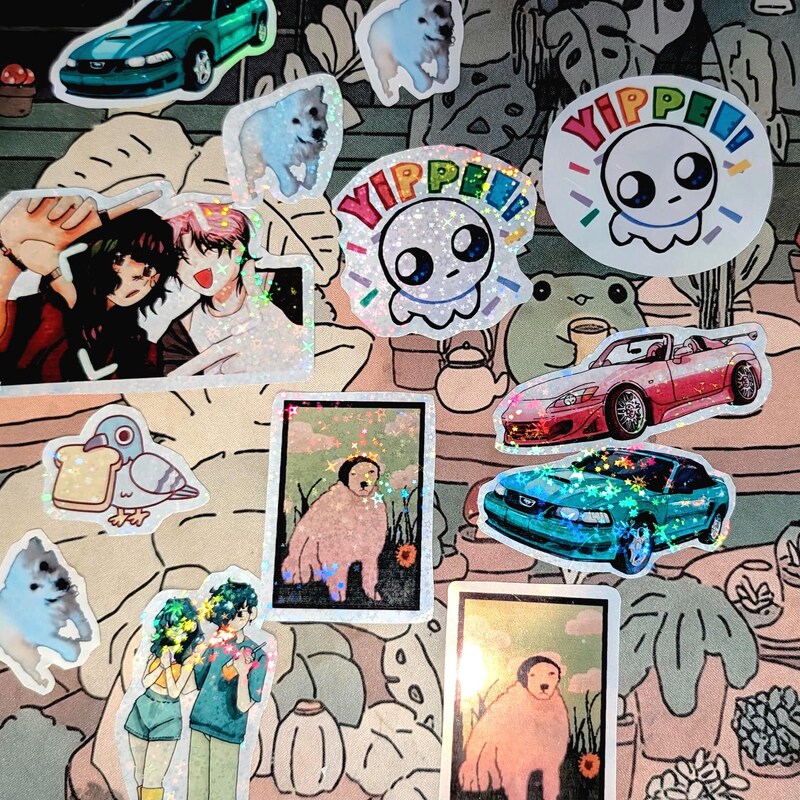 Holographic Stickers - Etsy