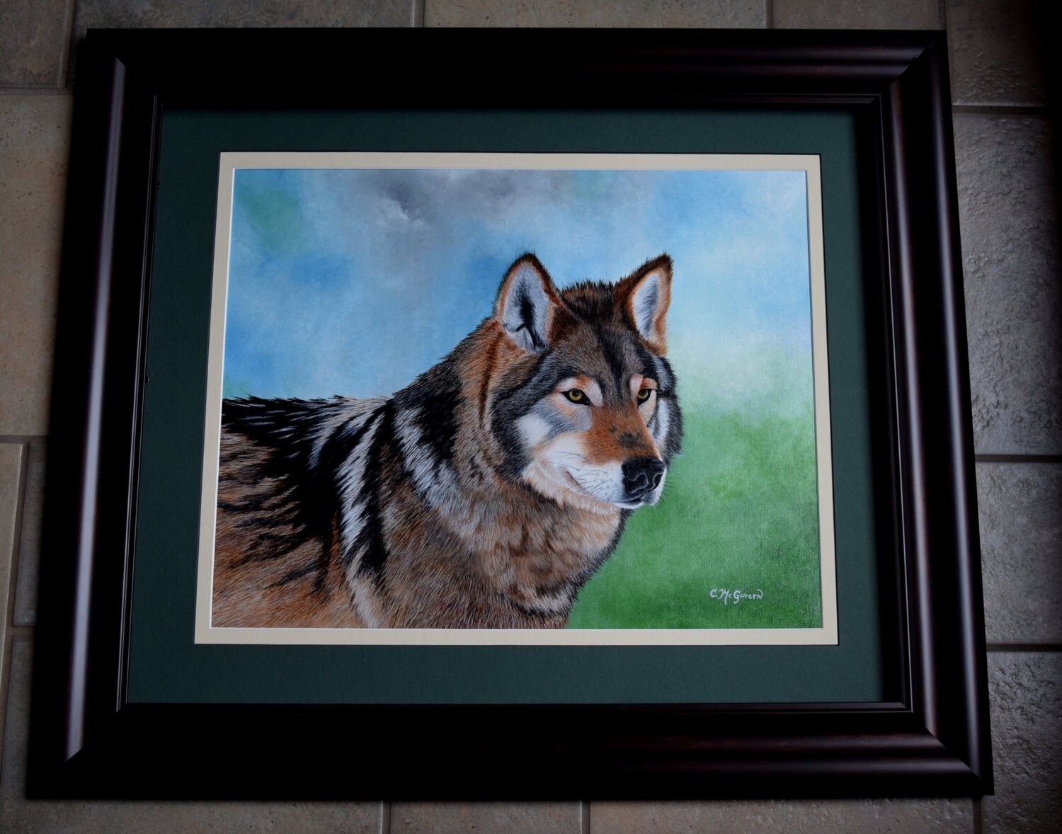 Wildlife Painting: the Timber Wolf Original Painting - Etsy