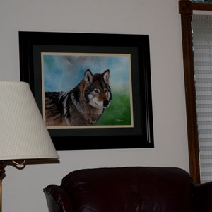 Wildlife Painting: the Timber Wolf - Original Painting, Nature ...