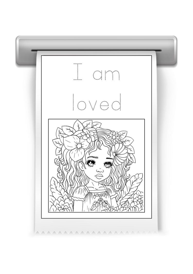 Fairy Affirmation Coloring Pages: Mindful Art Therapy (digital Download ...