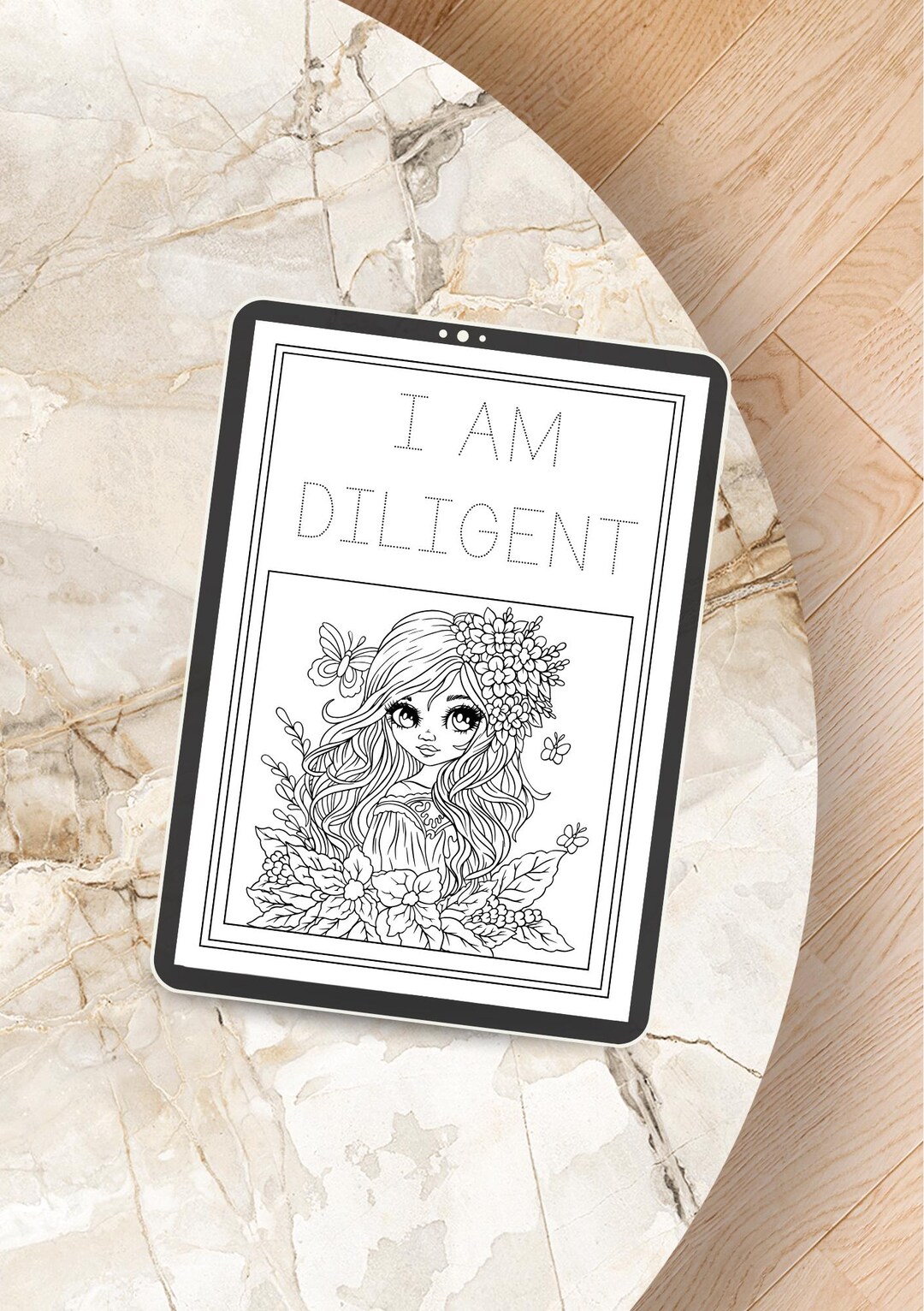 Fairy Affirmation Coloring Pages: Mindful Art Therapy (digital Download ...