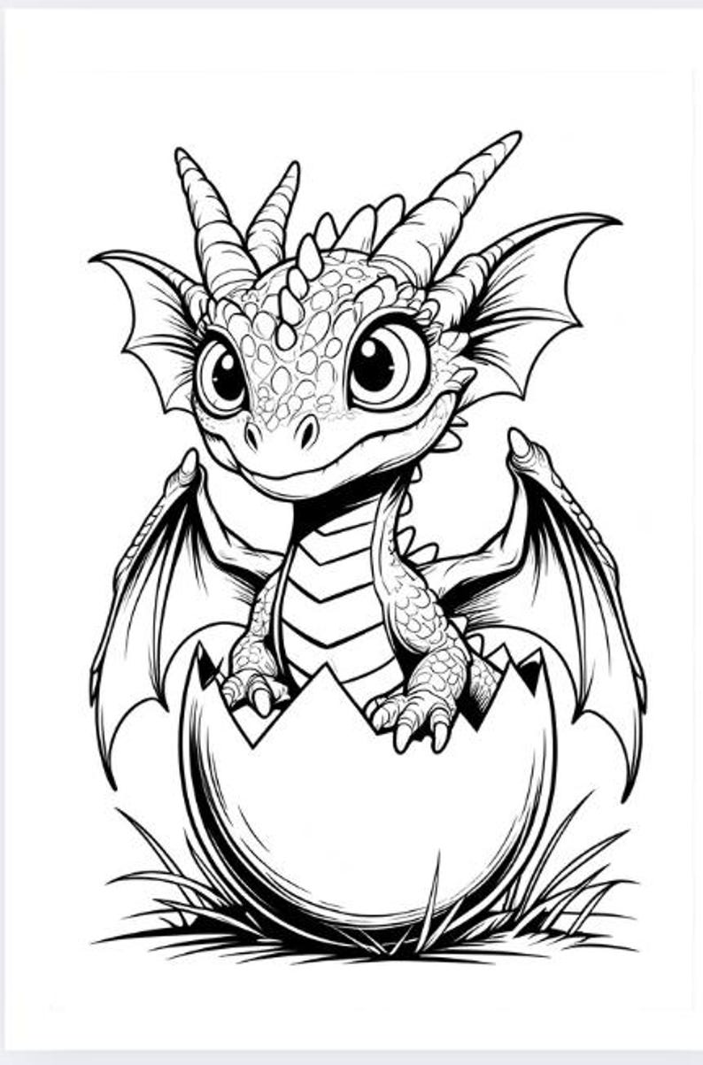 Mythical Mini Beasts Coloring Book PDF | 25 Cute Fantasy Creatures to ...