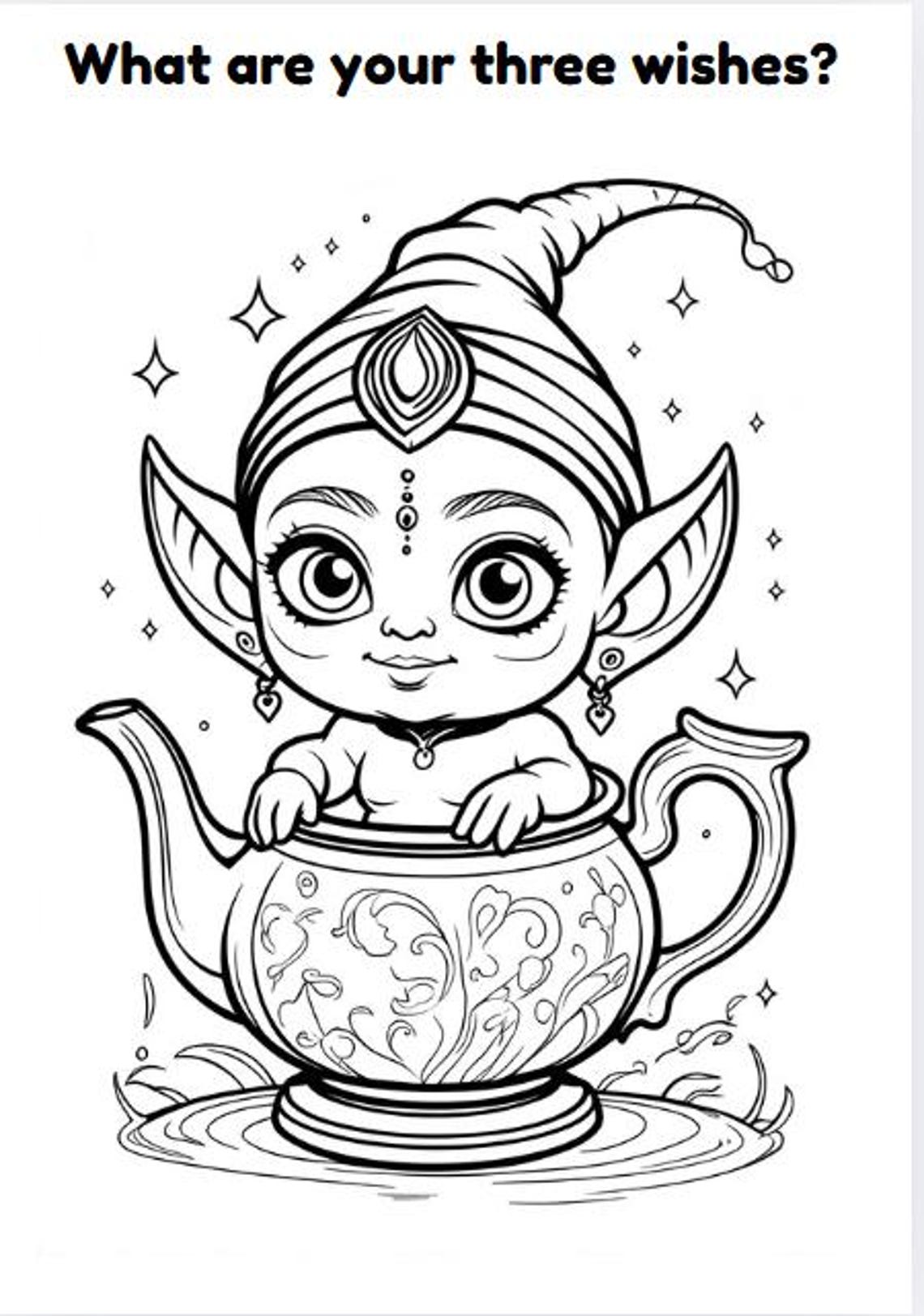 Mythical Mini Beasts Coloring Book PDF | 25 Cute Fantasy Creatures to ...